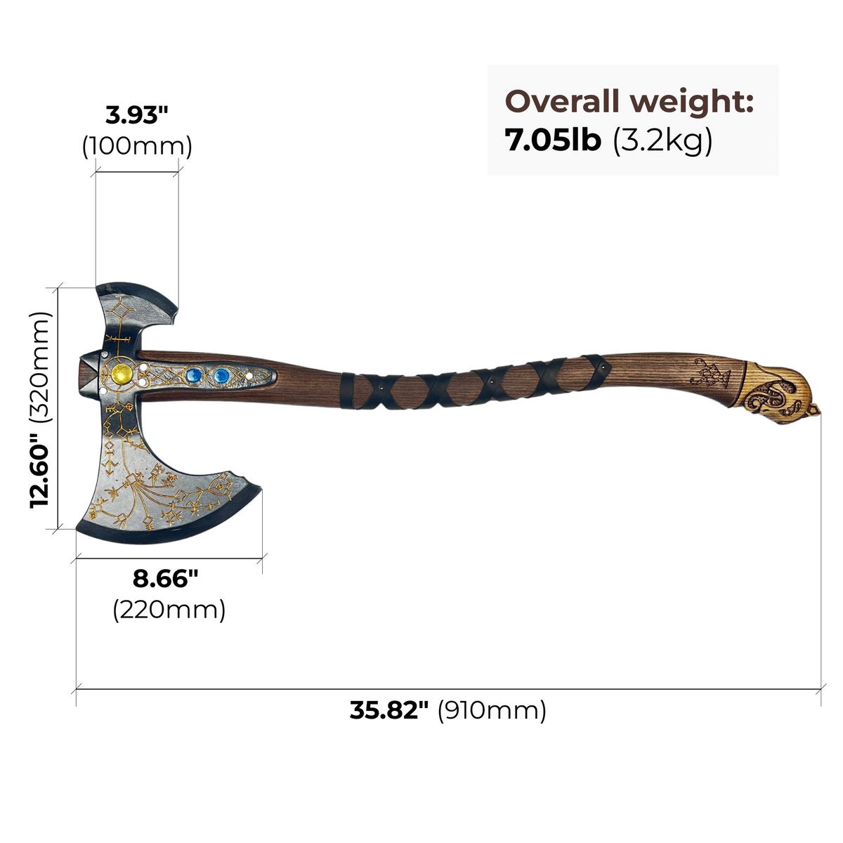 Leviathan Axe: Hand-Forged Kratos axe