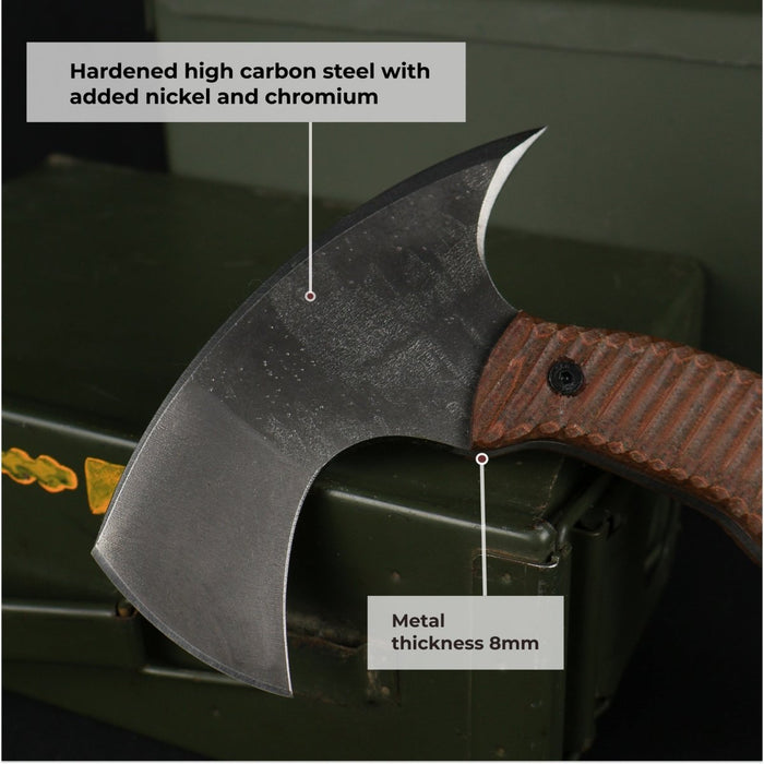 Compact tomahawk "Balor" with polymer composite handle