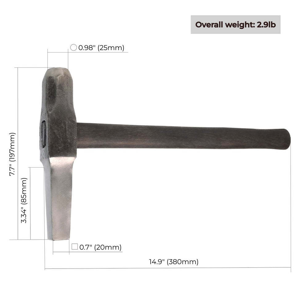 Hot punch square and round hammers - High-quality blacksmithing tools