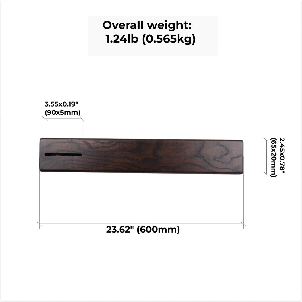 Wooden display for tomahawk