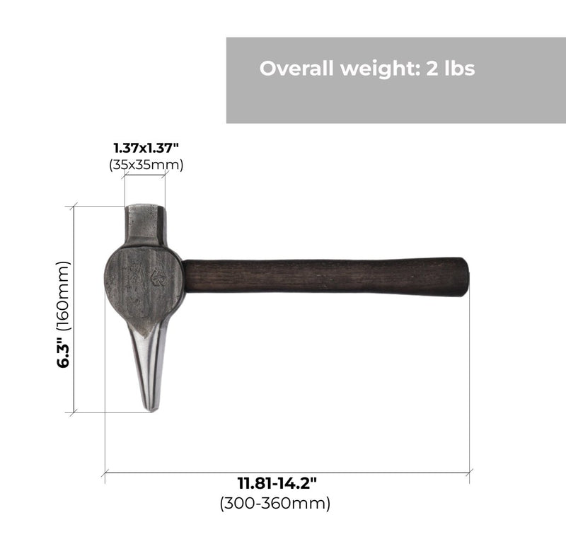 Blacksmith Eye Punch Hammer for Hot Forging 2.5 lbs