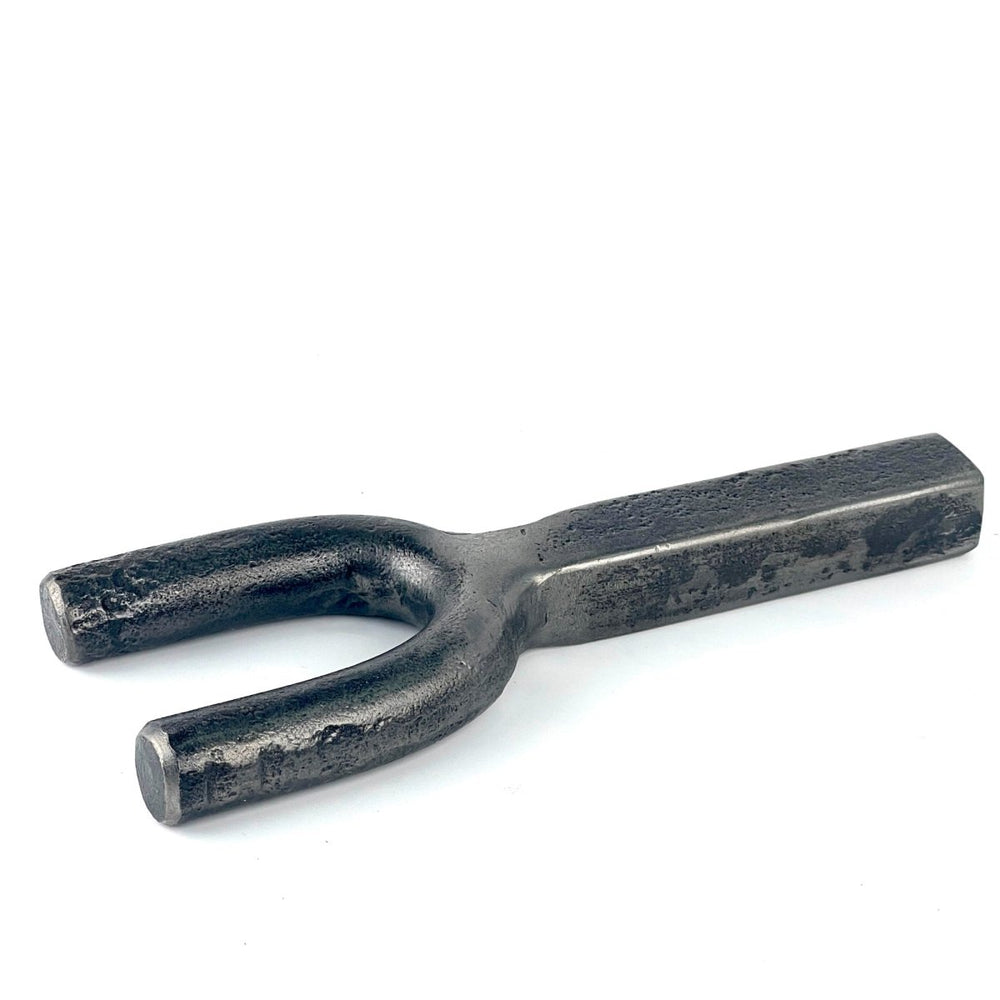 Hand forged blacksmith bending fork premium anvil tool