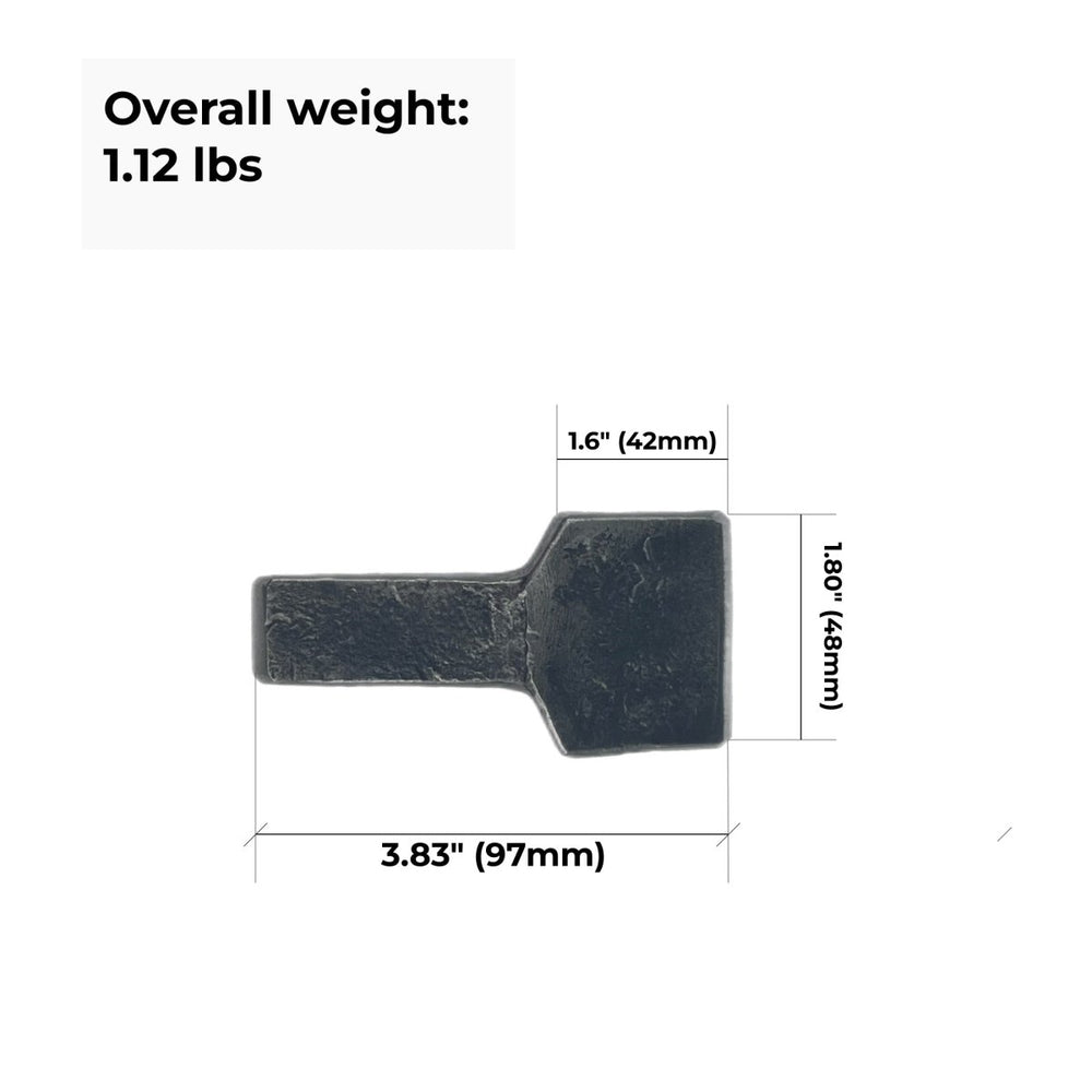 Hand forged blacksmith bottom fuller - Professional blacksmith anvil t