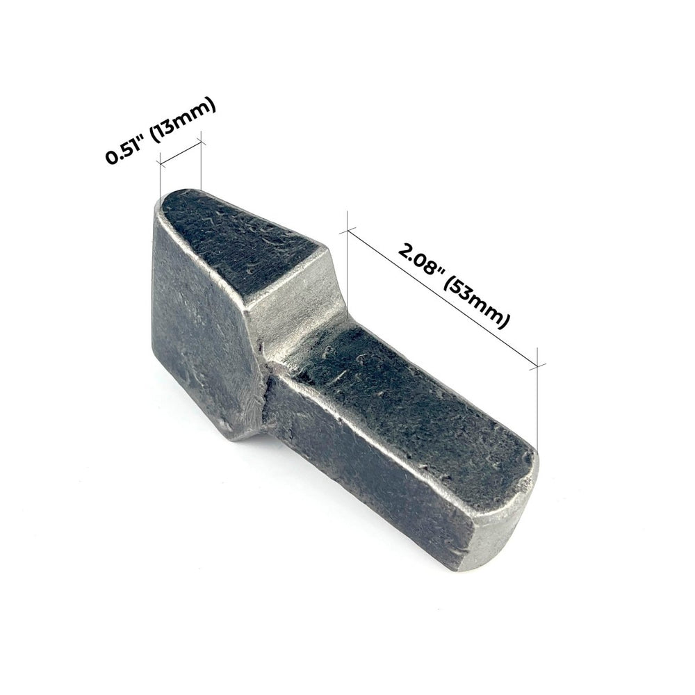 Hand forged blacksmith bottom fuller - Professional blacksmith anvil t