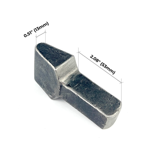 Hand forged blacksmith bottom fuller - Professional blacksmith anvil t