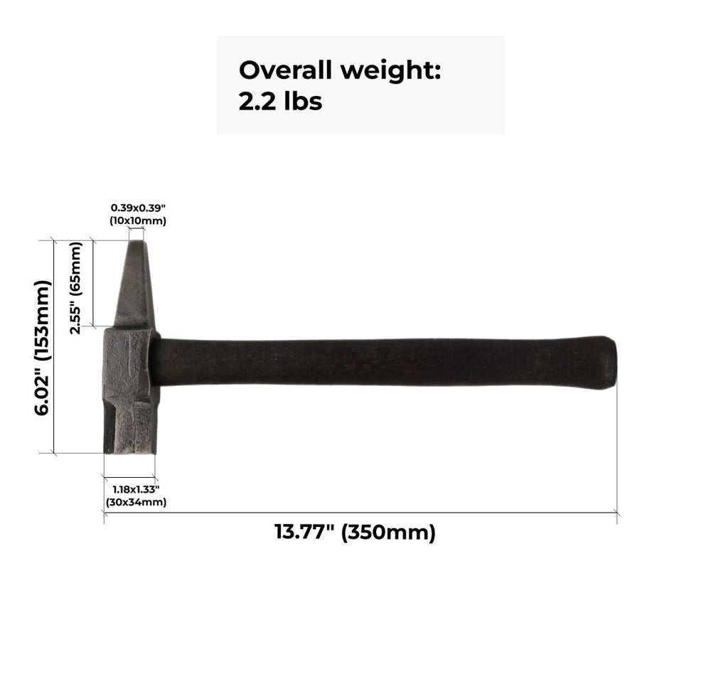 Hot Punch Square Hammer Drift for Blacksmiting 2.2 lbs
