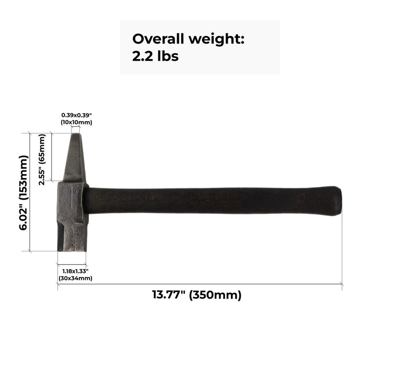 Hot Punch Square Hammer Drift for Blacksmiting 2.2 lbs