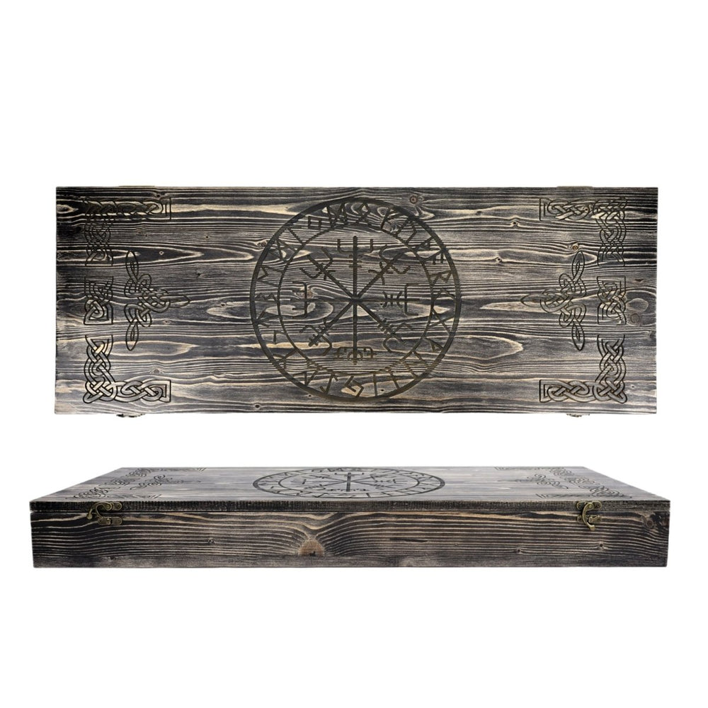 Handmade Nordic Wooden Box for Kratos Axe | Box for Axe