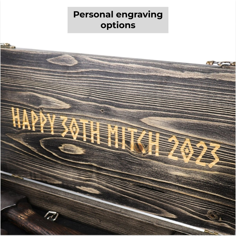 Handmade Nordic Wooden Box for Kratos Axe | Box for Axe