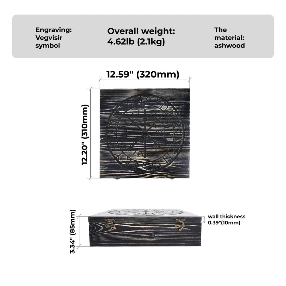 Runic Wooden Gift Box