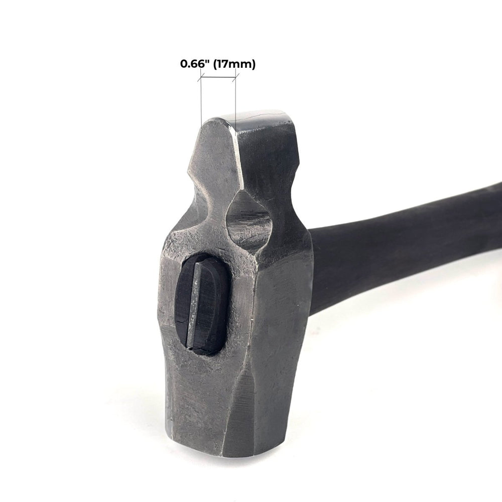 Top and bottom fullers - set of straight peen hammer and bottom fuller