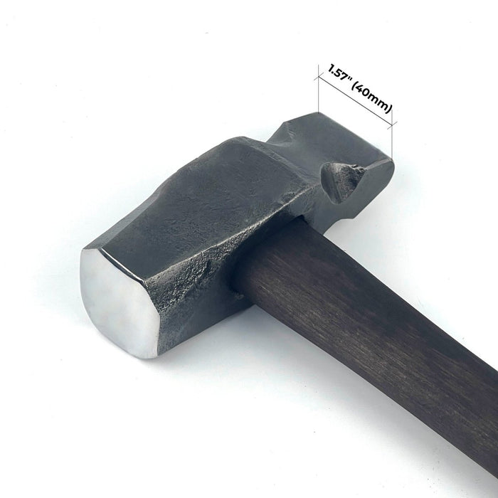 Straight peen hammer for blacksmithing
